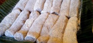 Espasol (sweet rice flour cake)Filipino